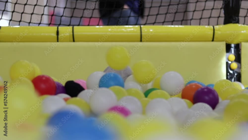 kids brothers baby preschooler boys playing in ball pit pool colorful ...