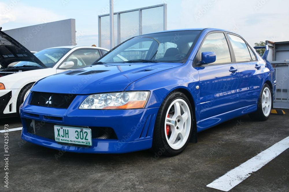 Mitsubishi lancer evolution at East side collective car meet in San ...