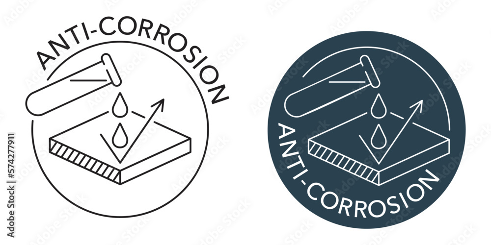 Anti-corrosion coating icon - Rust-proof layer Stock Vector | Adobe Stock