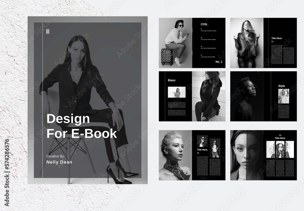 E Book Magazine Template Stock Template | Adobe Stock