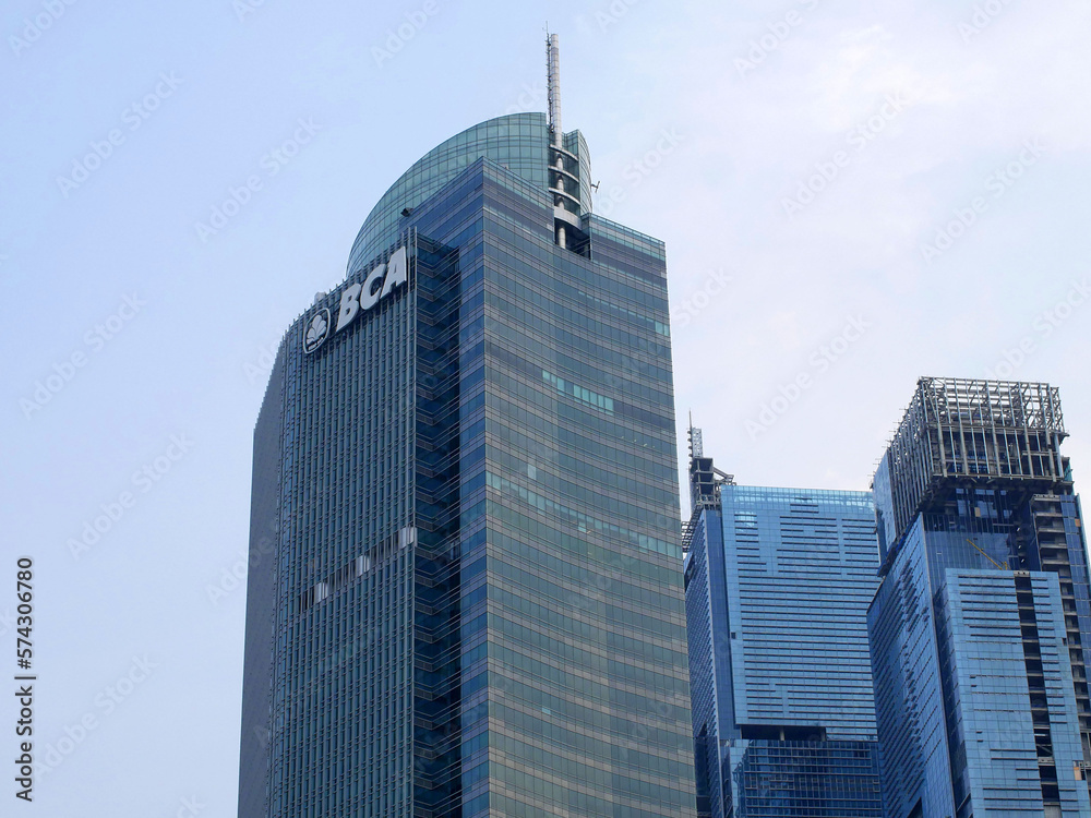 Bank BCA head office tower in jakarta, indonesia Stock Photo | Adobe Stock