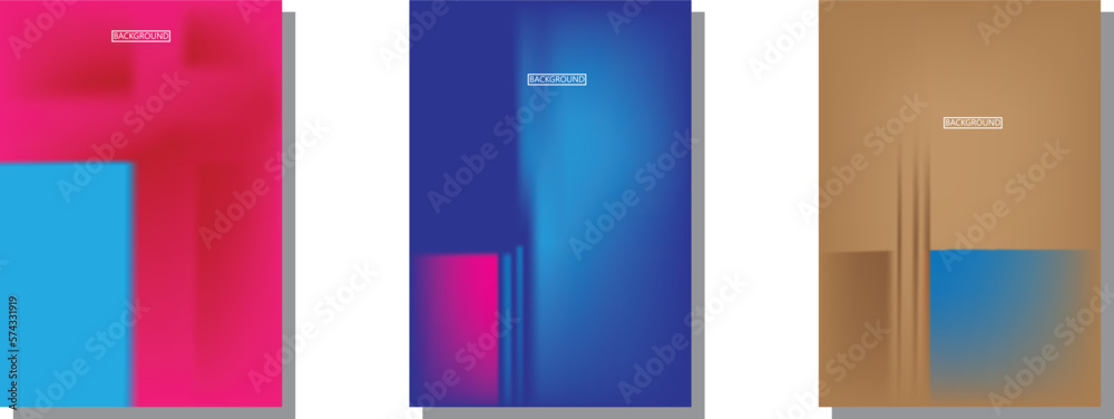 collection of abstract backgrounds with beautiful gradation colors ...