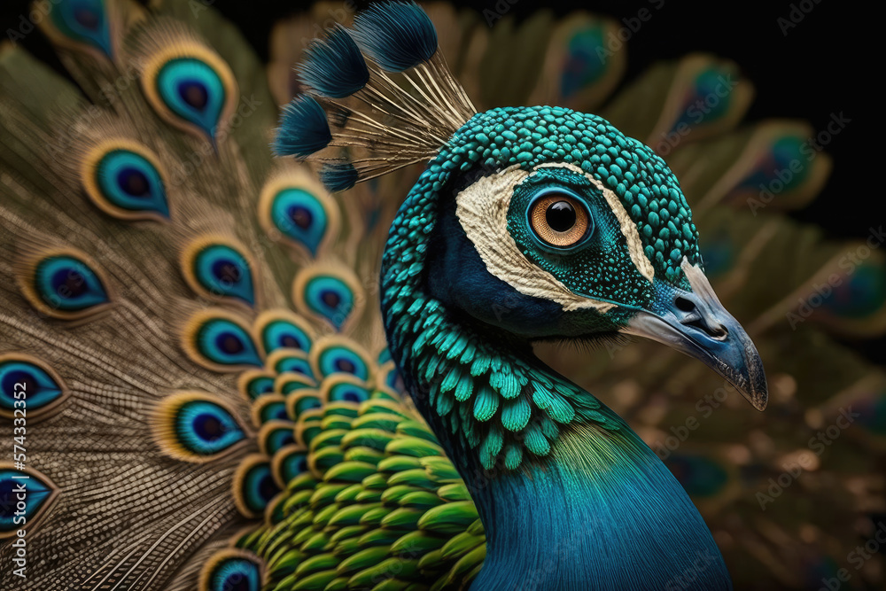 The Indian peafowl (Pavo cristatus), also known as the common peafowl ...