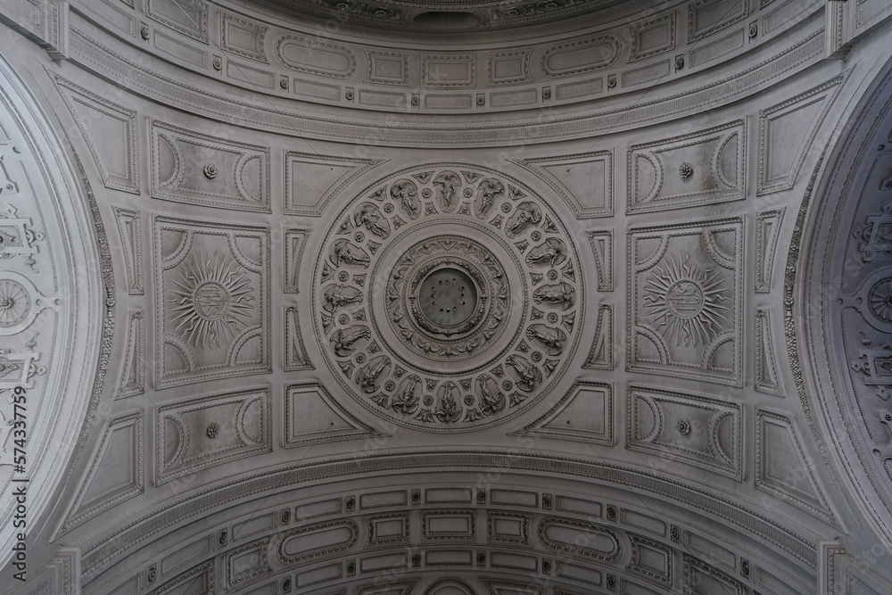 Magnificent opulent splendid Bavarian baroque church cathedral basilica ...