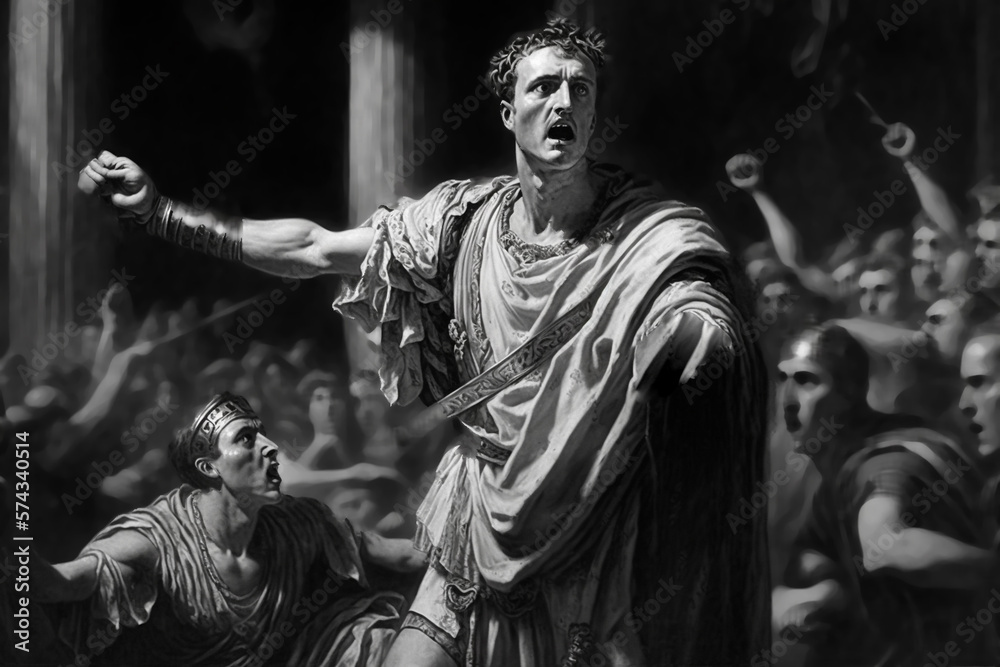Julius Caesar assassination | Julius Caesar was attending a meeting in ...