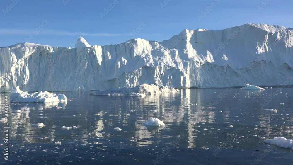 Nature and ocean. Landscapes of the Arctic and Antarctic. Rising ...