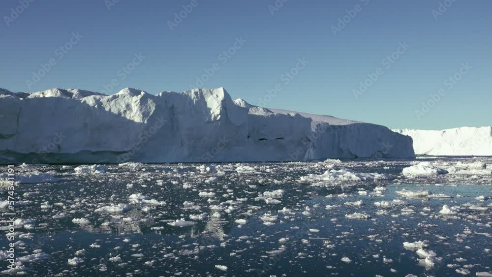 Nature and ocean. Landscapes of the Arctic and Antarctic. Rising ...