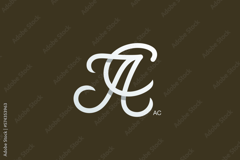 Letter A and C Monogram Logo Design Vector Stock Vector | Adobe Stock