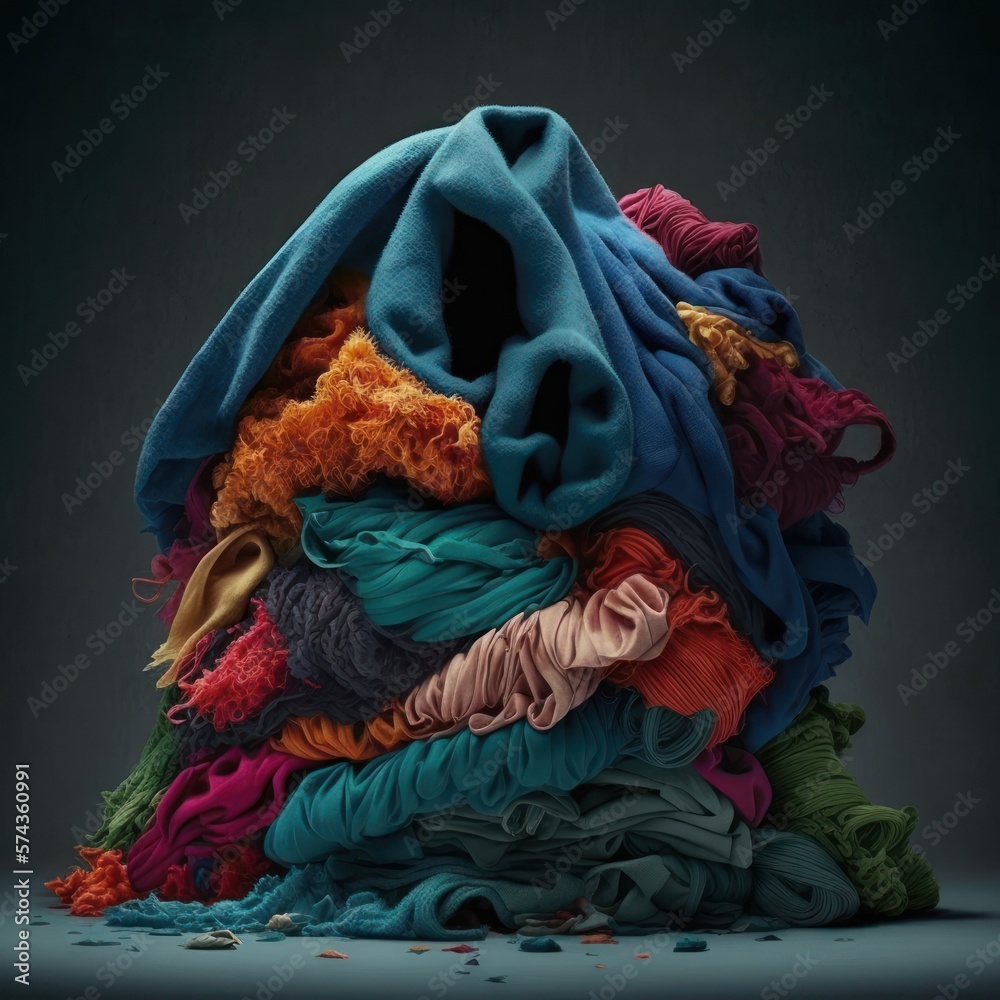 Used clothes in dump, Fast fashion, Sustainability, pile of used ...