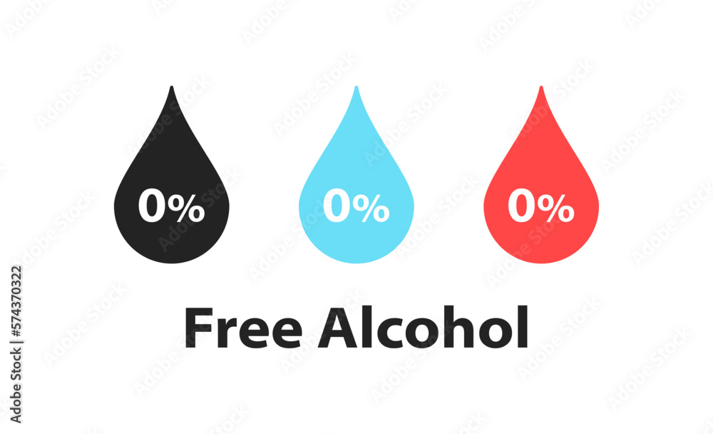 Free alcohol icons set. Flat, rule violation, prohibition, life ...