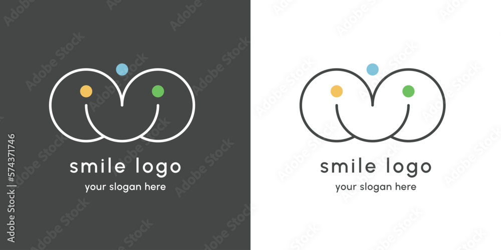 Letter M logo design illustration. Creative idea icons vector outlines ...