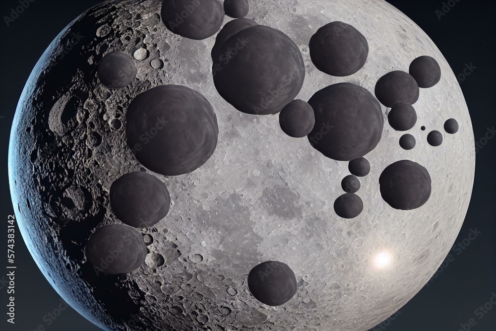 The moon over the clouds.HDRI, environment map , Round panorama ...