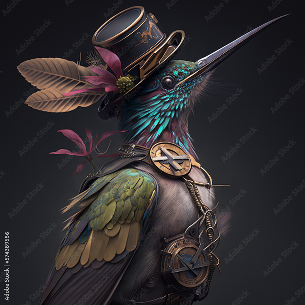 Steampunk Hummingbird