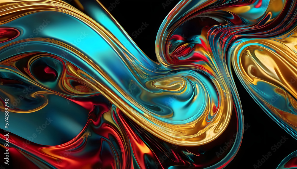 Dynamic Fluid, a Colorful and Vibrant 3D Wallpaper for a Mesmerizing ...