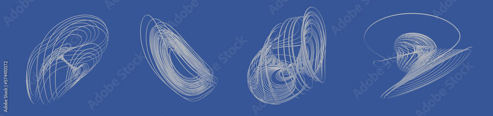 Attractor TSUCS1 Mathematical Model Set - Visualization of Dynamical ...
