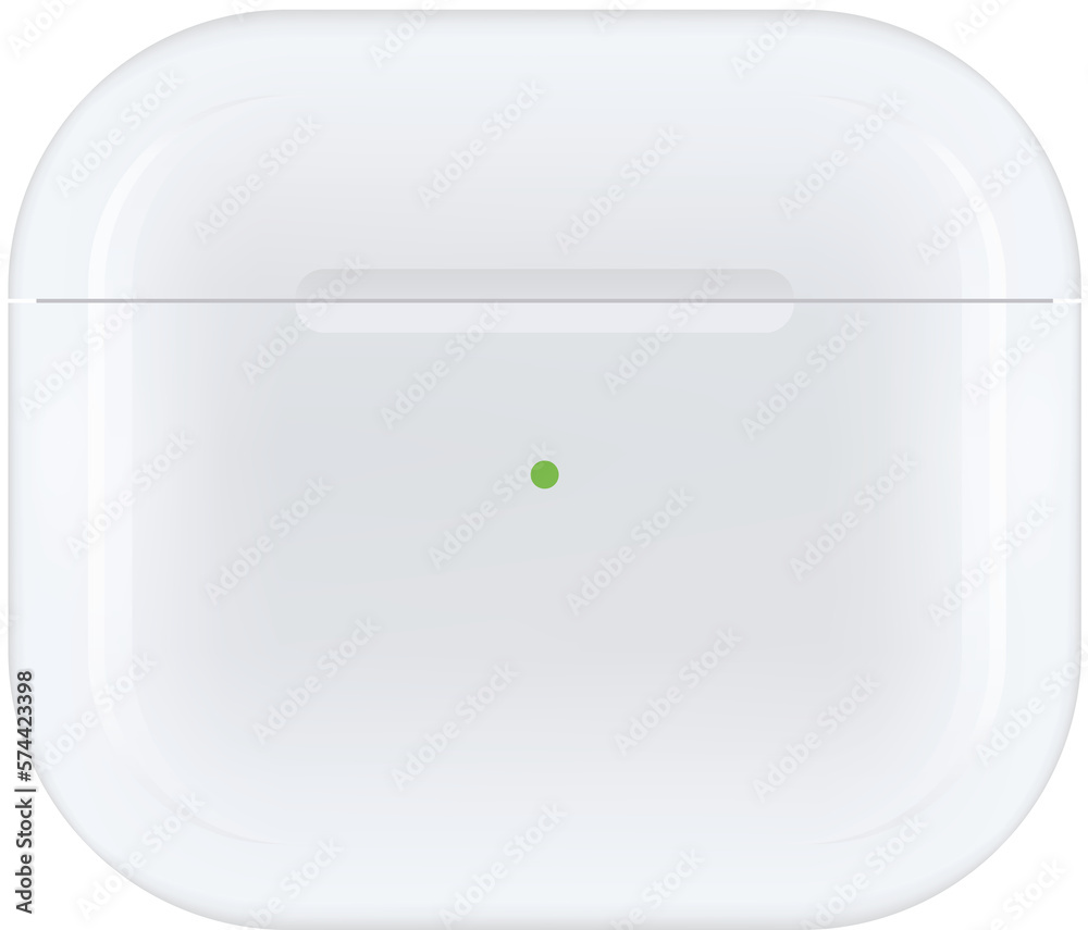 White wireless headphones Apple AirPods Pro png, on white background ...