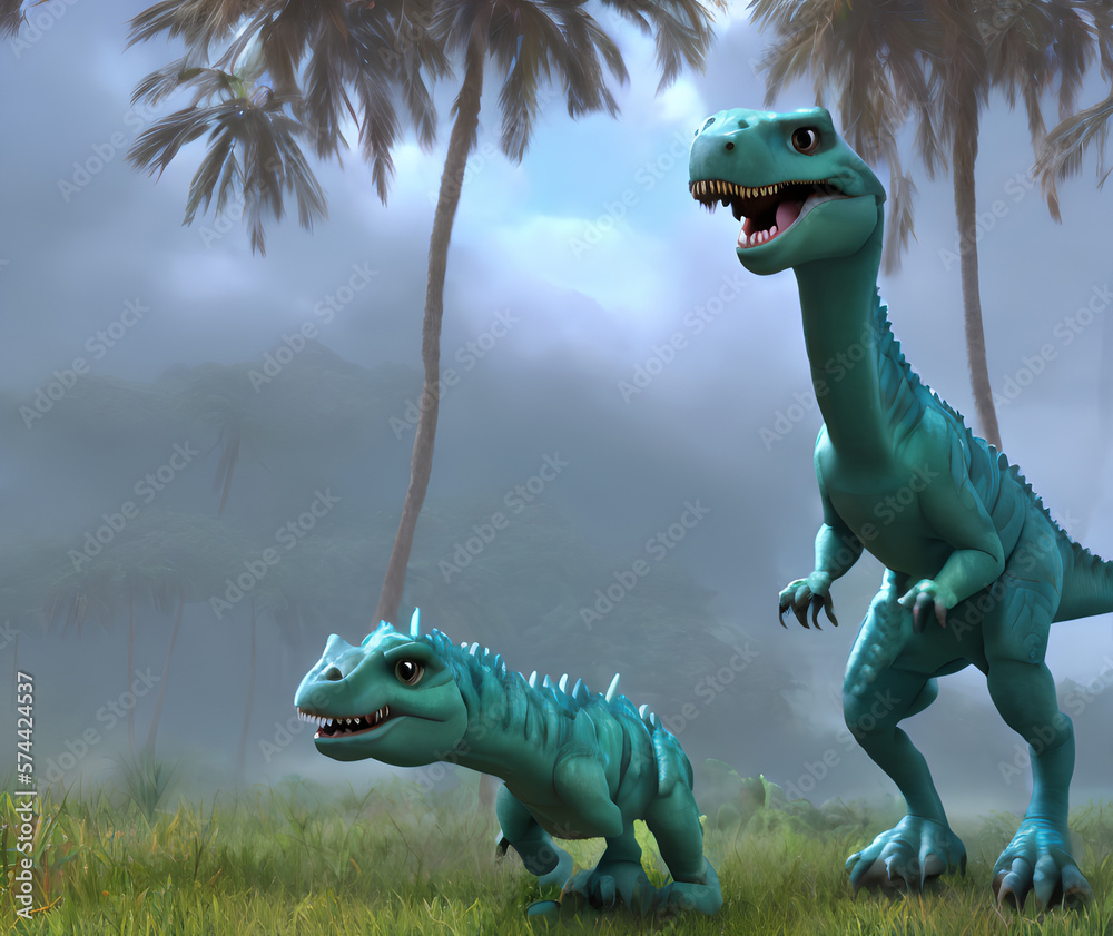 Raptor Dromaeosauridae Dinosaur, Generative AI Illustration Stock ...