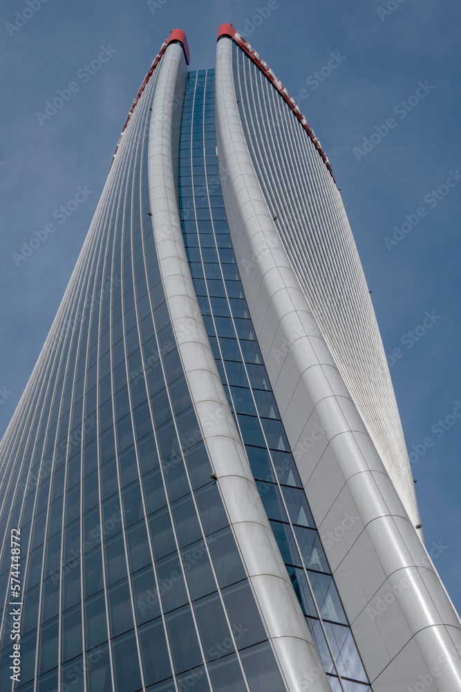Milan, Italy - October 30, 2022. CityLife business district, Lo Storto ...