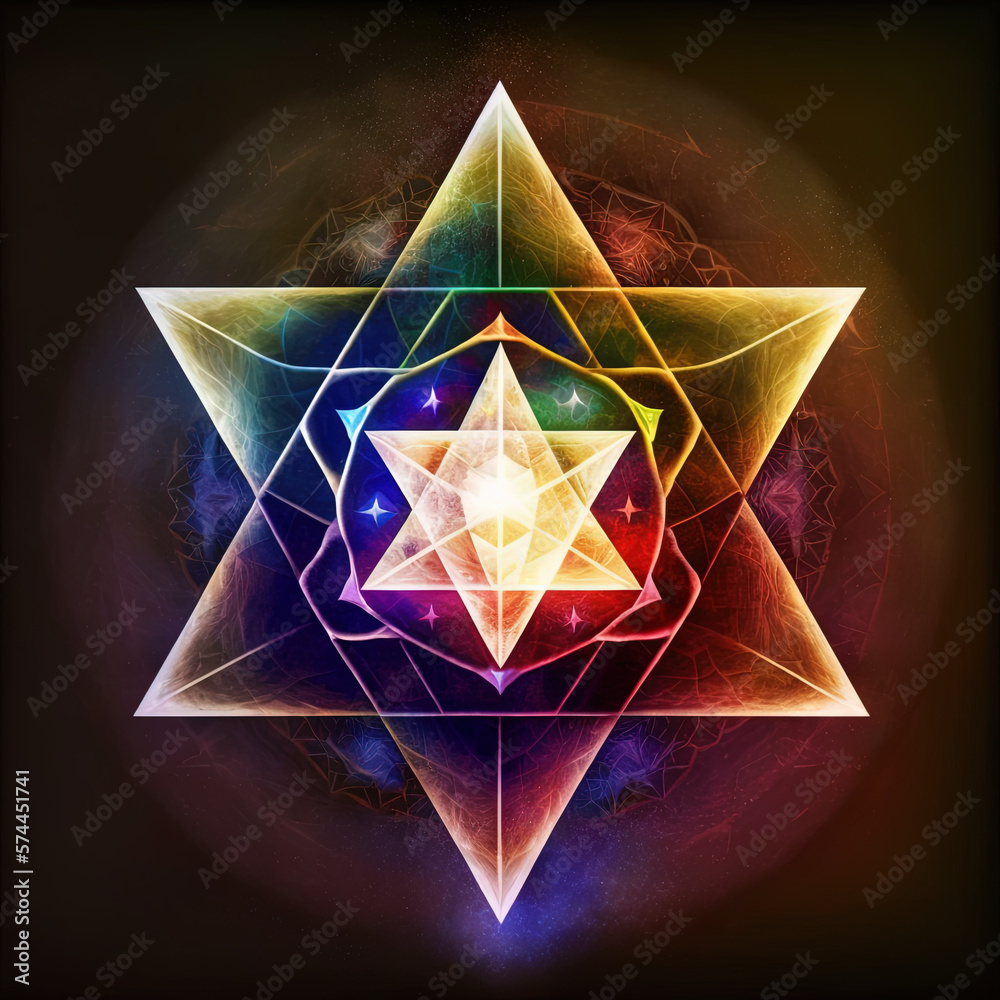 Activated chakra, sacred geometry, colors, merkaba is activated ...