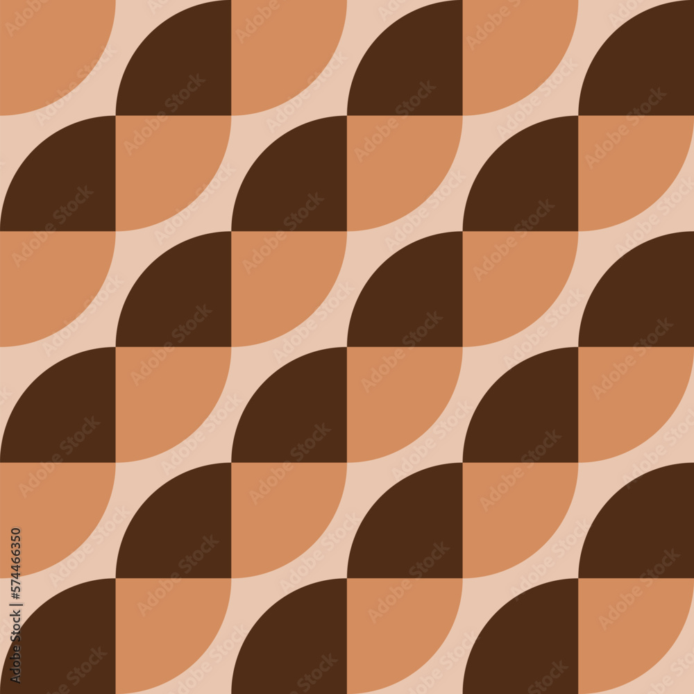 Seamless two tone brown vector graphic consisting of alternate ...