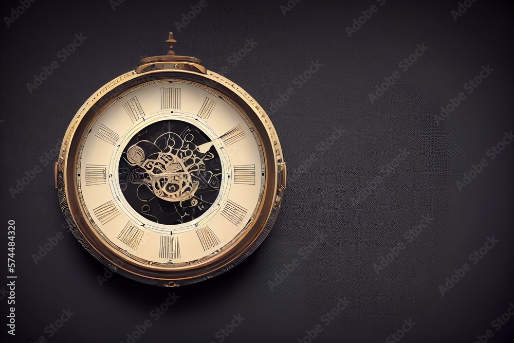 Old fashioned clock engraving PNG illustration with transparent ...