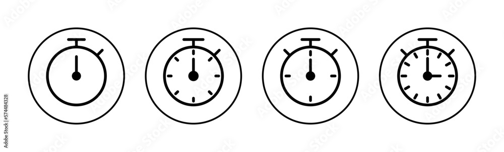 stopwatch icon vector for web and mobile app. Timer sign and symbol ...
