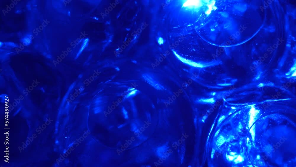 Water color gel balls. Super macro bubbles slow motion. Bubbles of ...