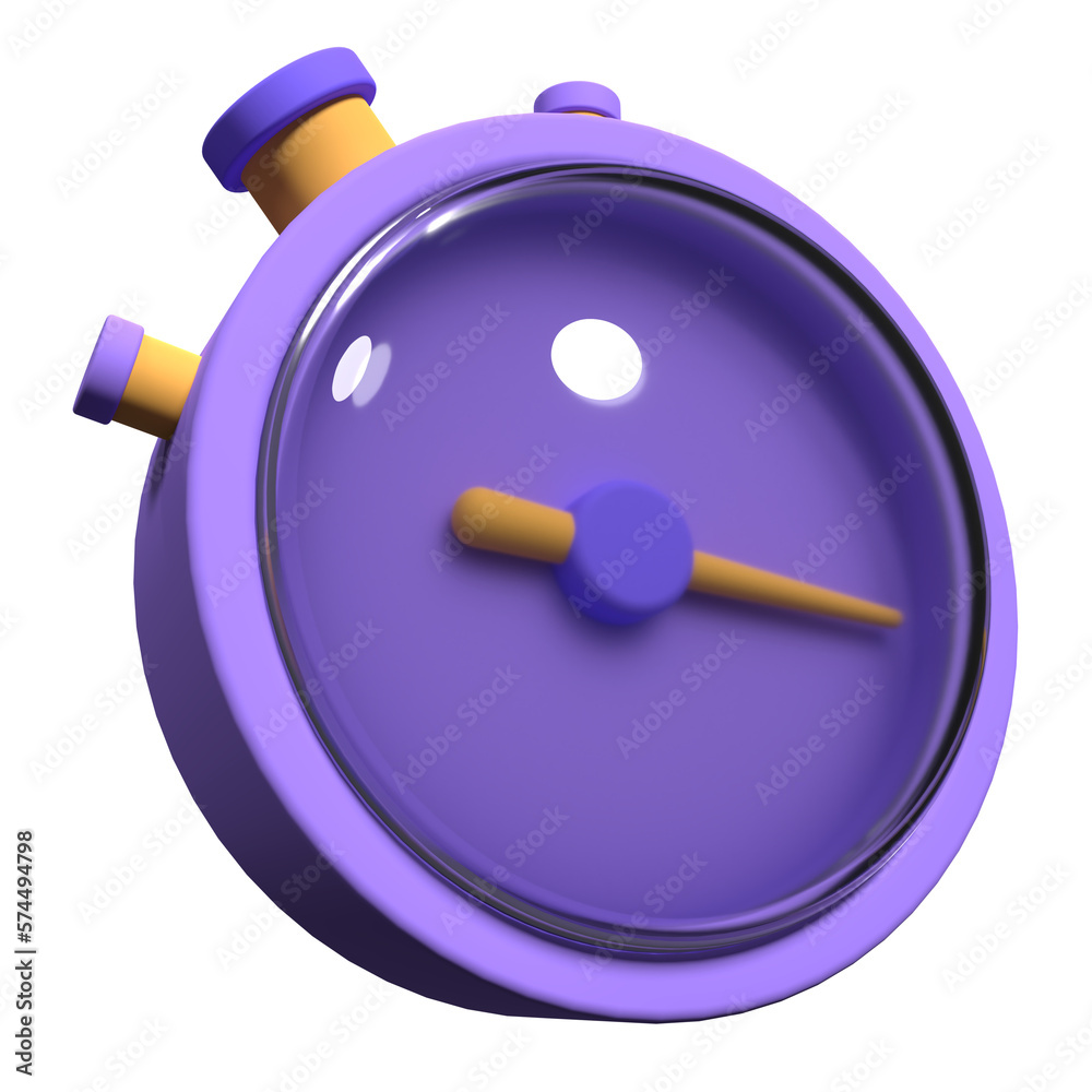 Stopwatch With Button 3d Stopwatch Timer Icon Illustration 3d Render Timer Icon Stopwatch 3d