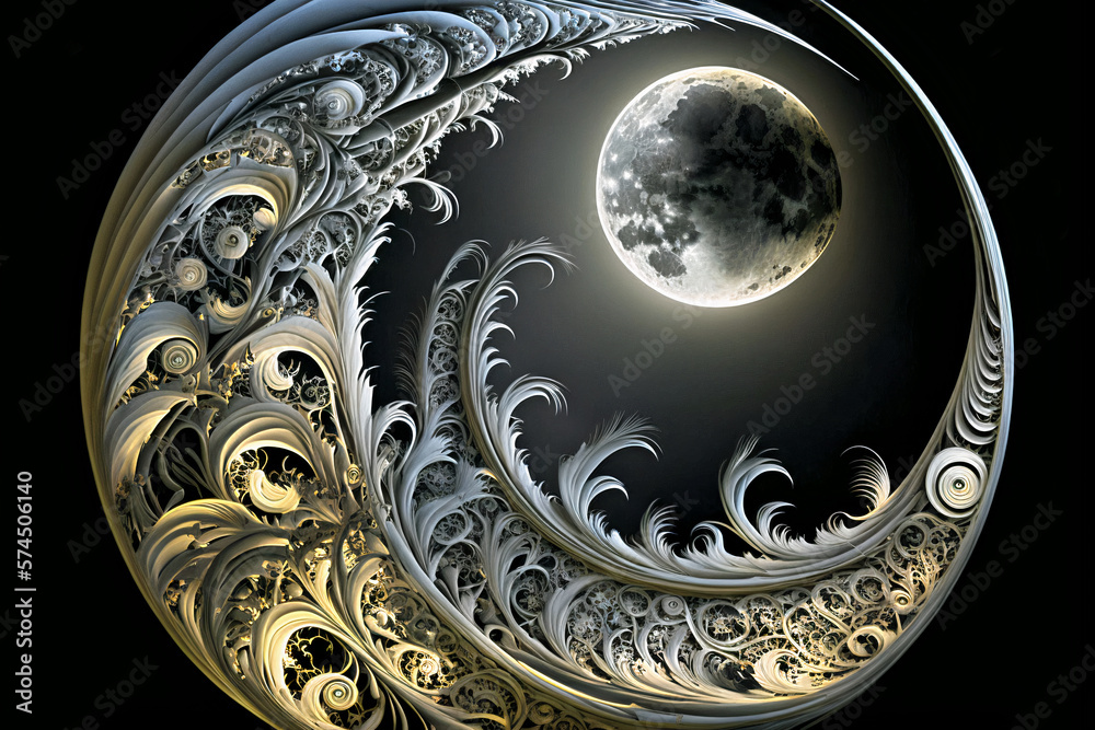 Abstract Moon