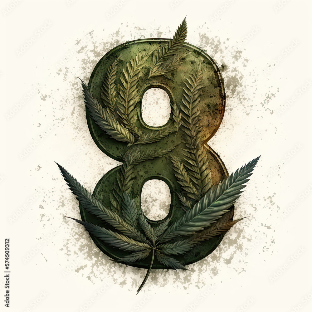 Delta 8 THC logo -AI Generated Stock Illustration | Adobe Stock