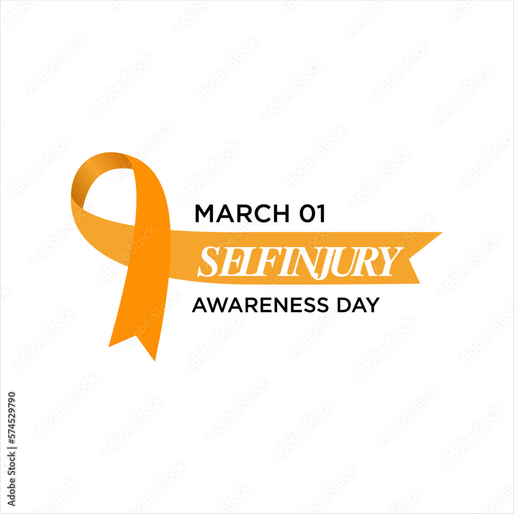 vector graphic of self injury awareness day good for self injury ...