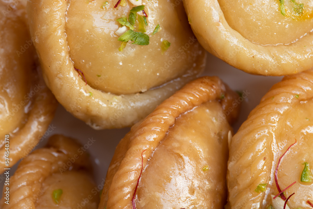 Foto de Chandrakala And Gujiya Mithai Also Called Suryakala, Gujia ...
