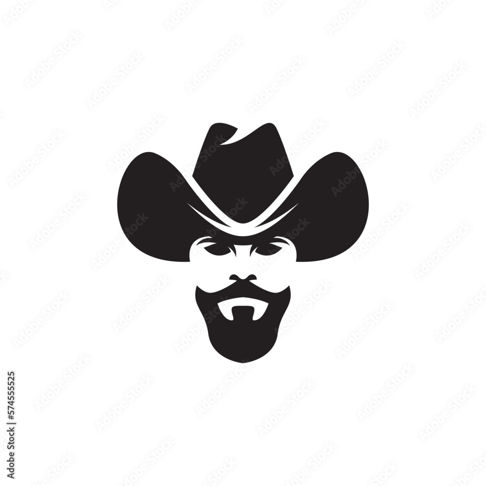 Cowboy logo images Stock Vector | Adobe Stock