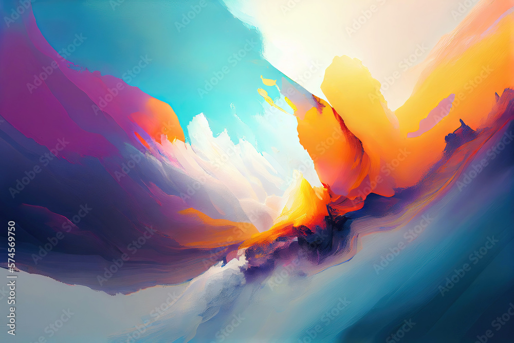 Minimalist abstract colorful background wallpaper design (Generative AI ...