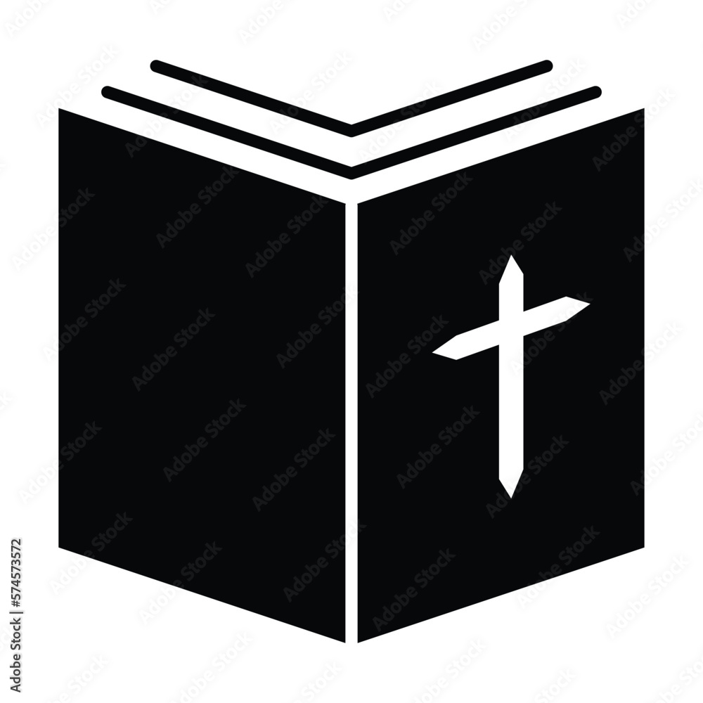 bible book icon, bible vector, book illustration Stock Vector | Adobe Stock