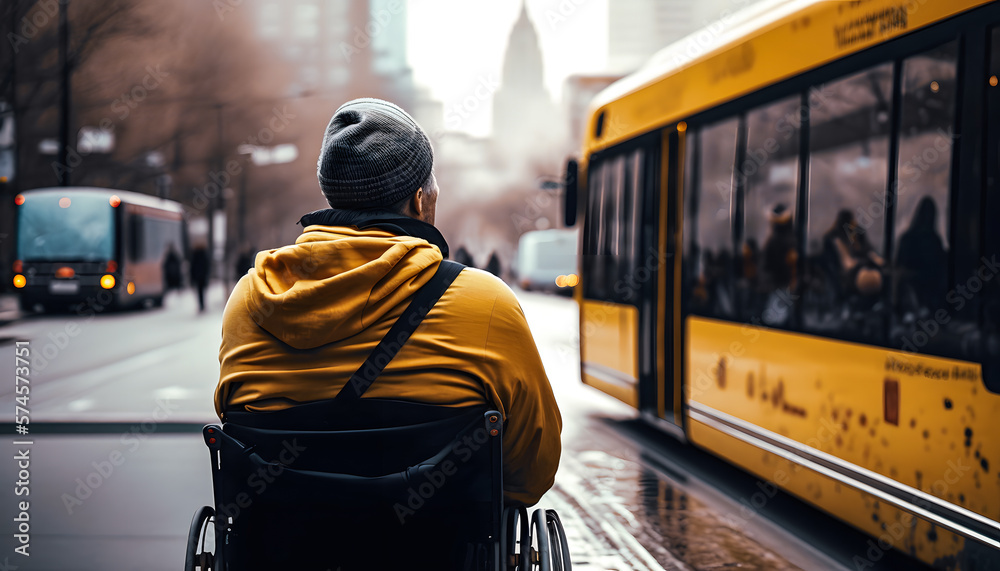 Confused and sad Elderly disabled man in wheelchair background of ...