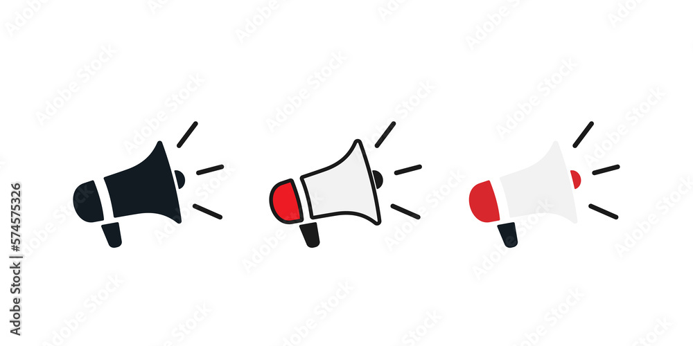 Loud speaker isolated object illustration Stock Illustration | Adobe Stock