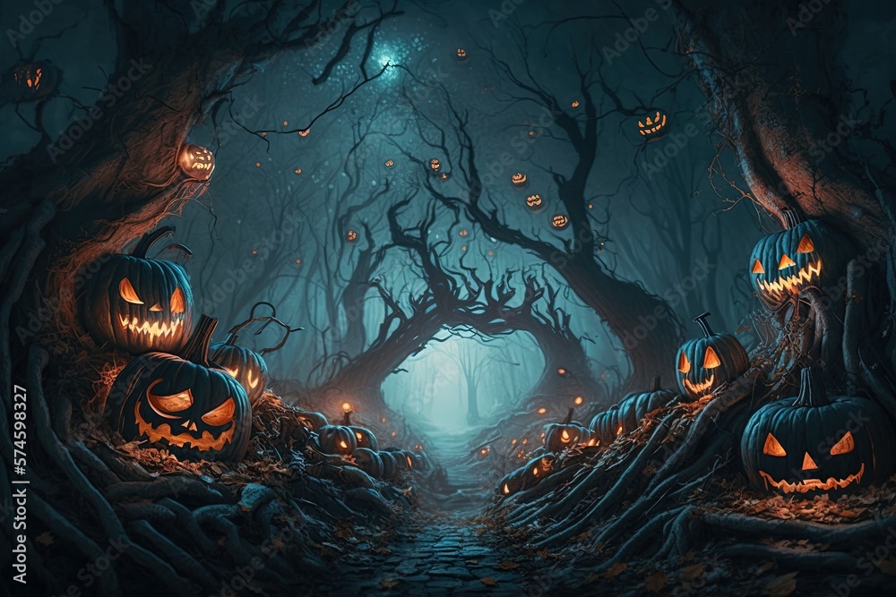 Watch out for the spooky forest. Everywhere there are eyes, beware, the ...