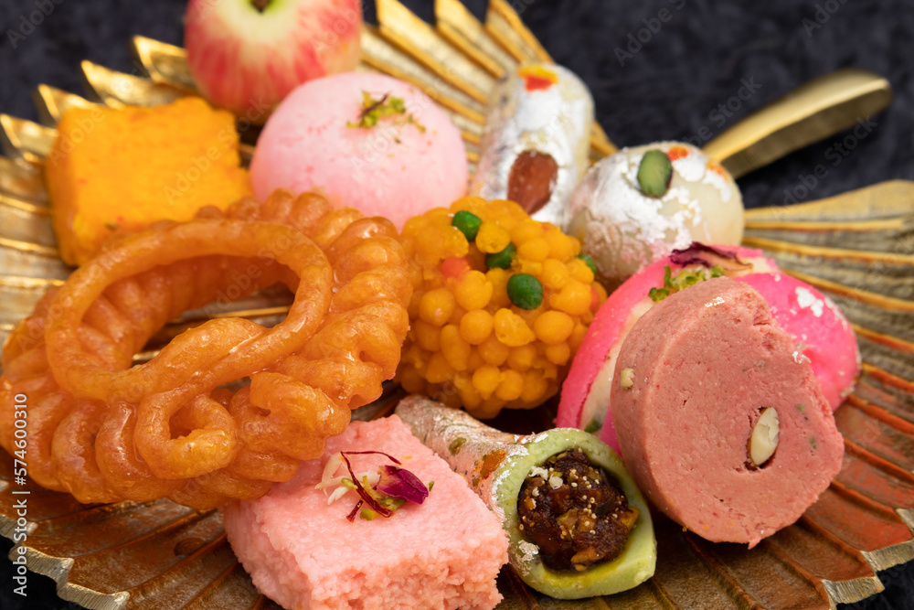 Foto de Indian Mithai Imarti Also Called Amitti, Amriti, Emarti ...