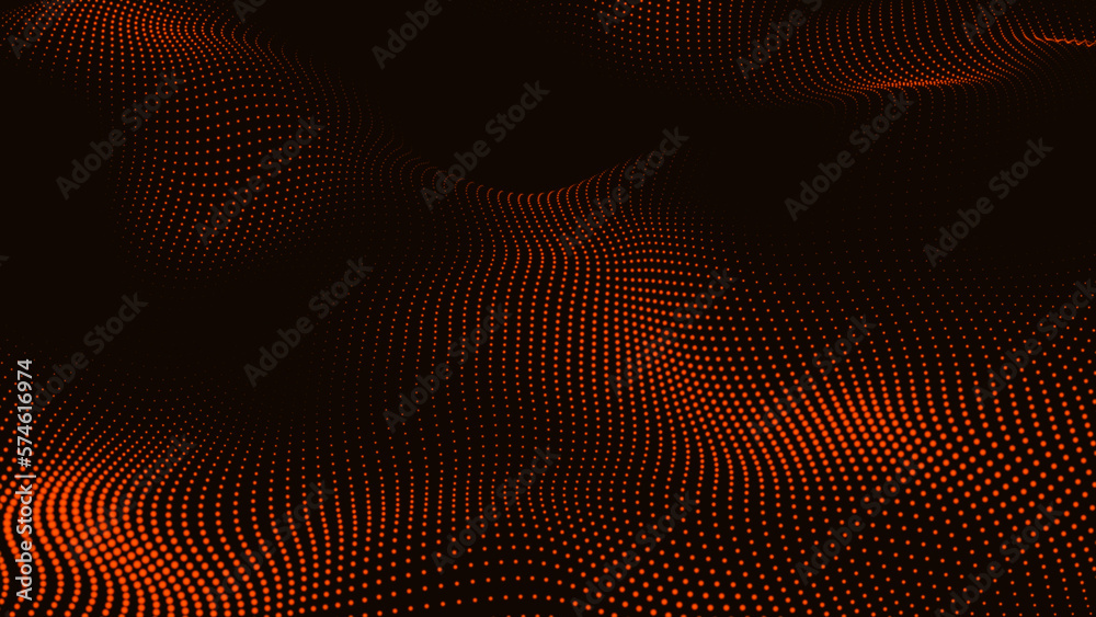 Light red color Abstract Animated Particles Background with Trapcode Form. Abstract Trapcode ...