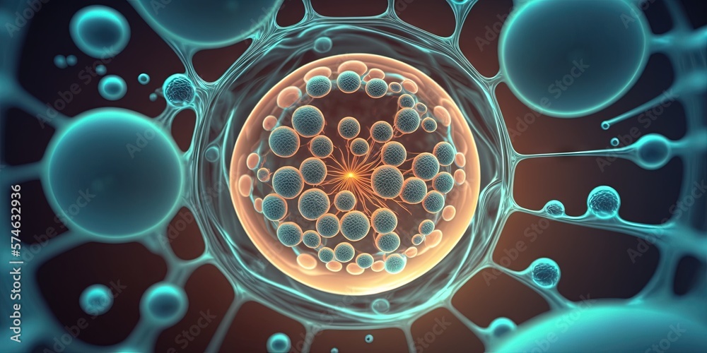 Creating a 3D image of a Human cell or Embryonic stem cell at a ...