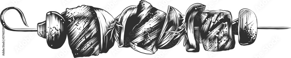 Vector engraved style illustration for posters, decoration and print ...