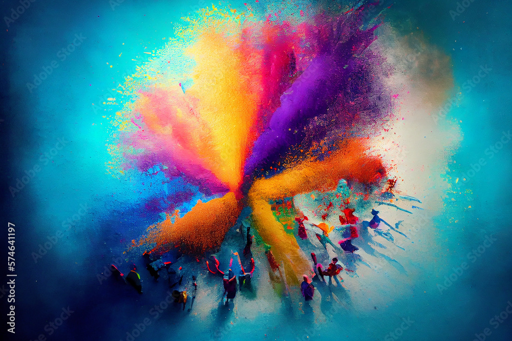 Holi festival, also known as the Festival of Colors, is a vibrant ...