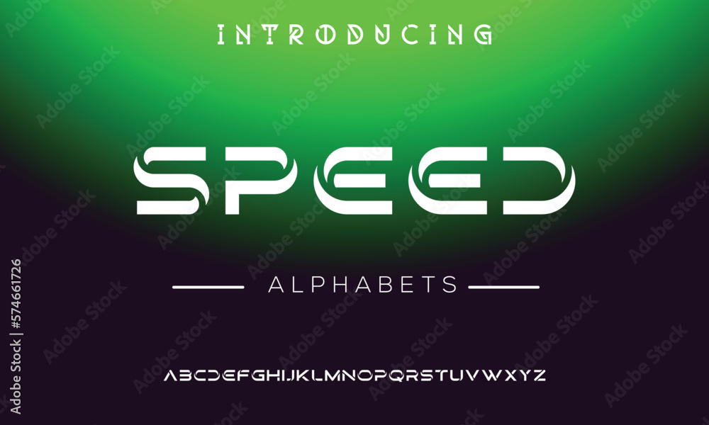 Vetor do Stock: SPEED Lettering Fashion Designs. Modern elegant ...