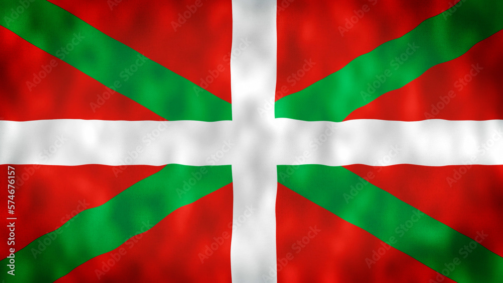 French Basque Country flag. National 3d French Basque Country flag ...