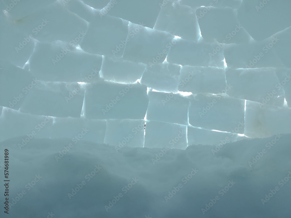 Fondo con detalle y textura de bloques de hielo desde el interior de un ...