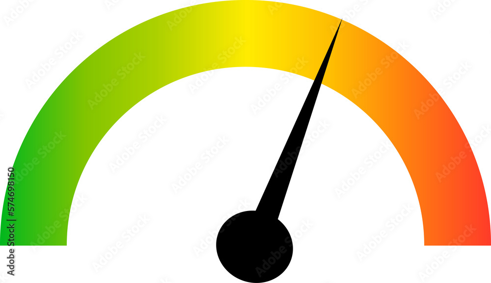 Speedometer gauge meter icons. Scale, level of performance. Speed ...