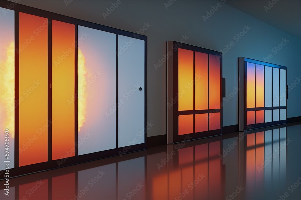 Fire Detection Alarm Monitor Panel System on transprarent background ...