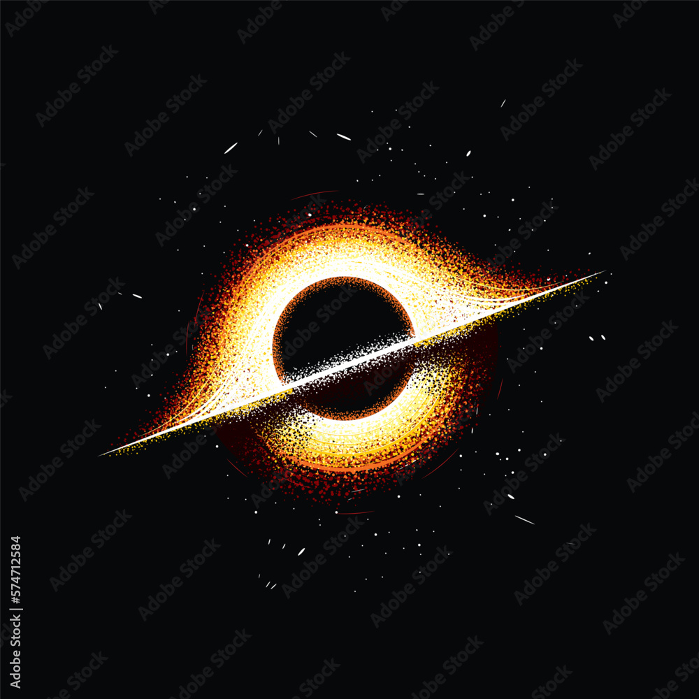 Black Hole Illustration Vector