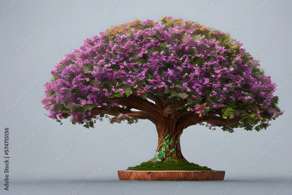 Human Brain Tree With Flowers And Butterflies, Self Care And Mental ...